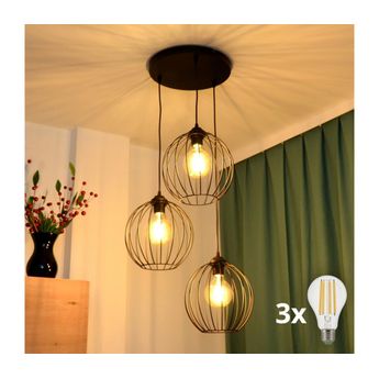 Helam Luster na lanku MERCURE 4xE27/15W/230V HE0997