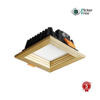 APLED APLED - LED Podhľadové SQUARE WOODLINE LED/3W/230V 3000K 9x9 cm ...