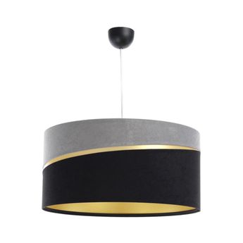 BPS Koncept Luster na lanku SWING 1xE27/60W/230V šedá/zlatá BS0624