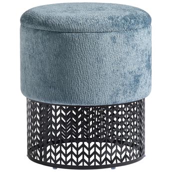 MID.YOU TABURETKA, kov, textil, kompozitné drevo, 80/42/42 cm