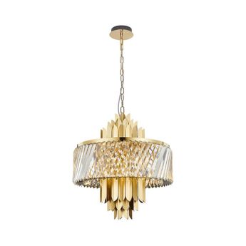 Milagro Luster na reťazi DONNA 9xE14/40W/230V pr. 45 cm matný chróm MI2704